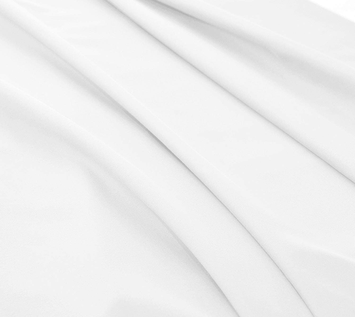Cotton Bed Sheets 5 Piece Split Set 400 Thread Count 100% Extra Long Staple Luxurious & Hypoallergenic Bedding Hotel & Home Collection Deep Pocket 10-18 inches (Split King, White Solid)