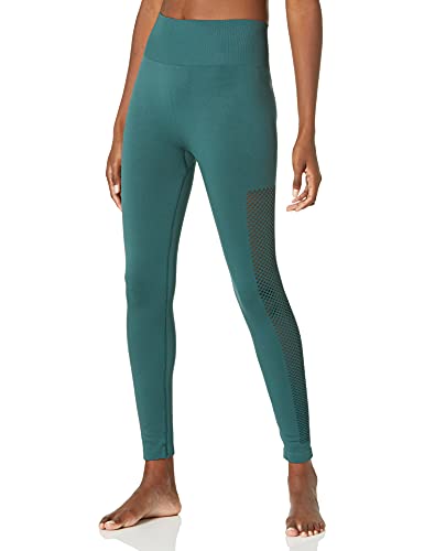 Core 10 Women's Seamless High-Waist 7/8 Crop Yoga Legging, Pine, Small
