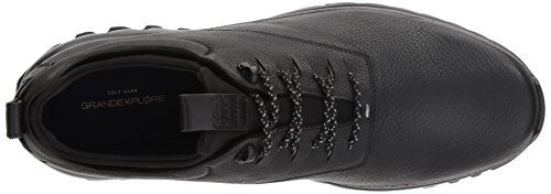 Cole Haan Men's Grand Explore All-Terrain OX Hiking Boot, black leather/ironstone/magnet wp, 9.5 Medium US