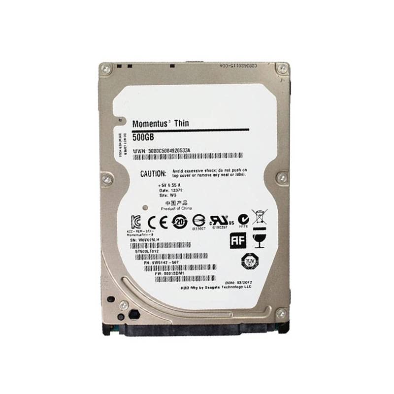 HDD for 500GB 2.5" SATA 6 Gb/s 16MB 5400RPM for Internal Hard Disk for Laptop Hard Drive for ST500LT012