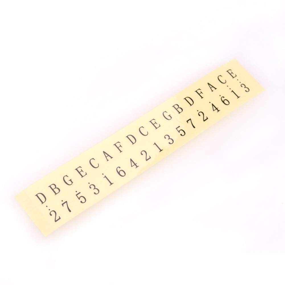 DishyKooker Kalimba Thumb Piano Note Sticker for Beginner Musical Performance