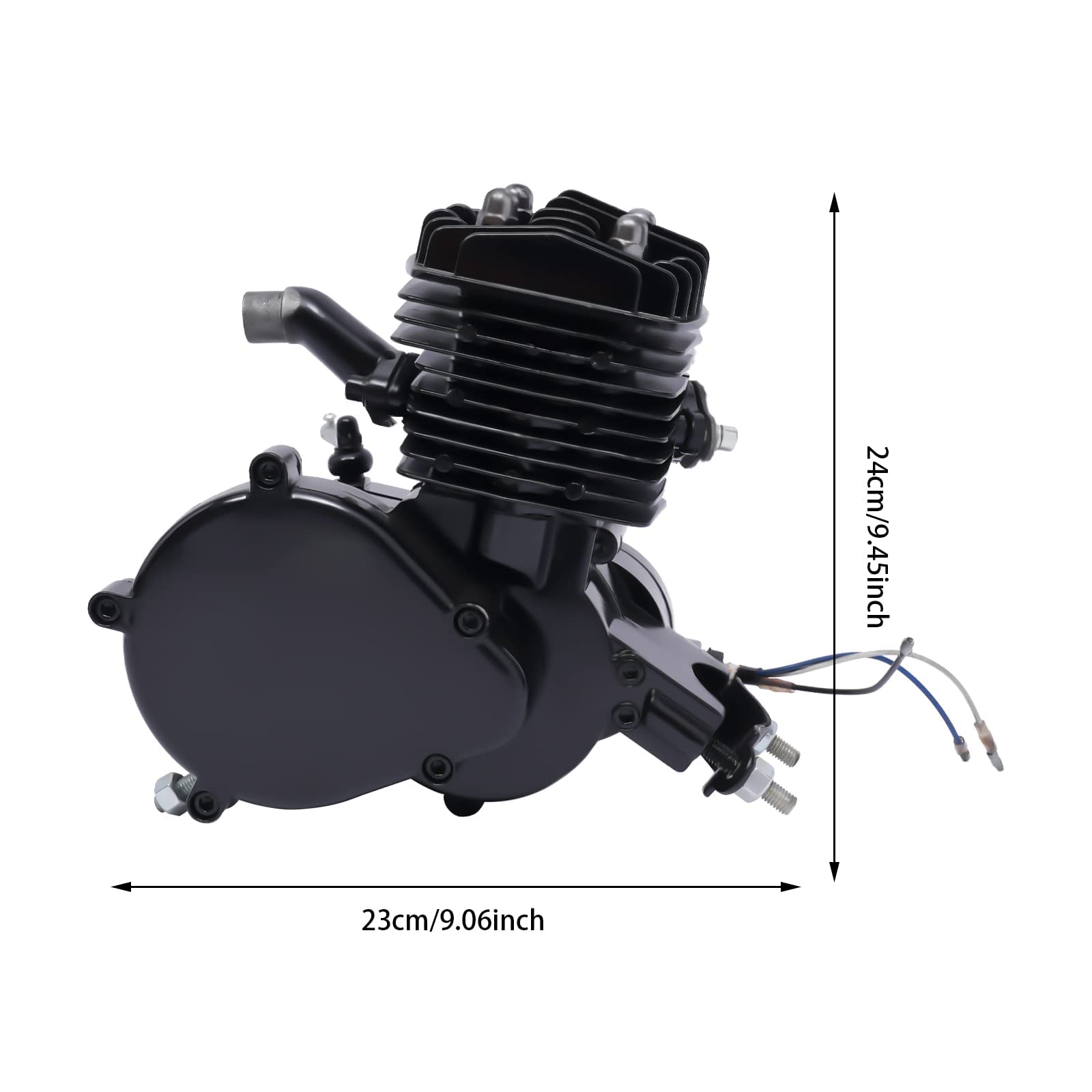 DYRABREST Bicycle Engine Kit, 80cc 2-Stroke Engine Motor Kit with LCD Bike Wired Computer, Bicycle Motor Engine Kit for 26" Bike, Mountain Bikes, Road Bikes