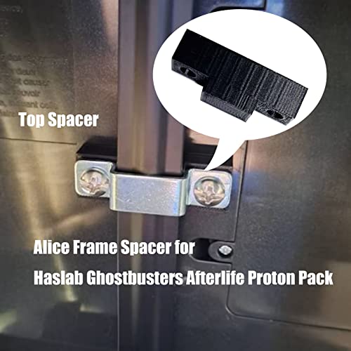 JILINWEI Frame Spacer for Alice, Top Spacer and 2 Side Spacer Mounting Kit for Haslab Ghostbusters Afterlife Proton Haslab Spengler Pack Black