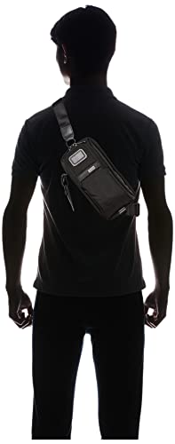Tumi 02603585 Men's Sling, Official Product, Alpha Compact Sling, Black, One Size