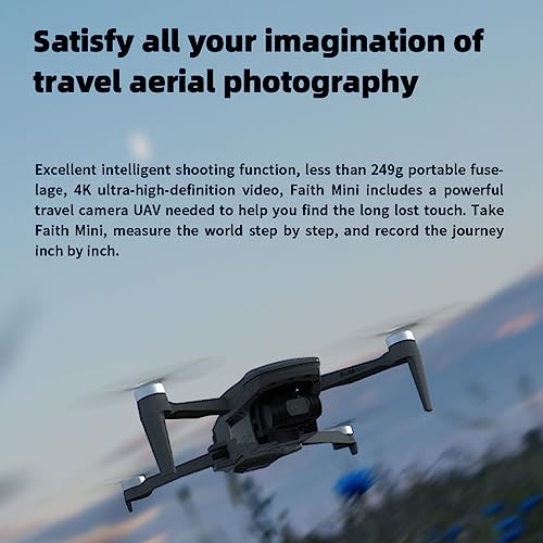 TUORE 4K Camera Drone, Multiple Shooting Modes Brushless Motor DF816D Mini Drone for Shooting Lakes for Shooting Mountains (Dual Battery)