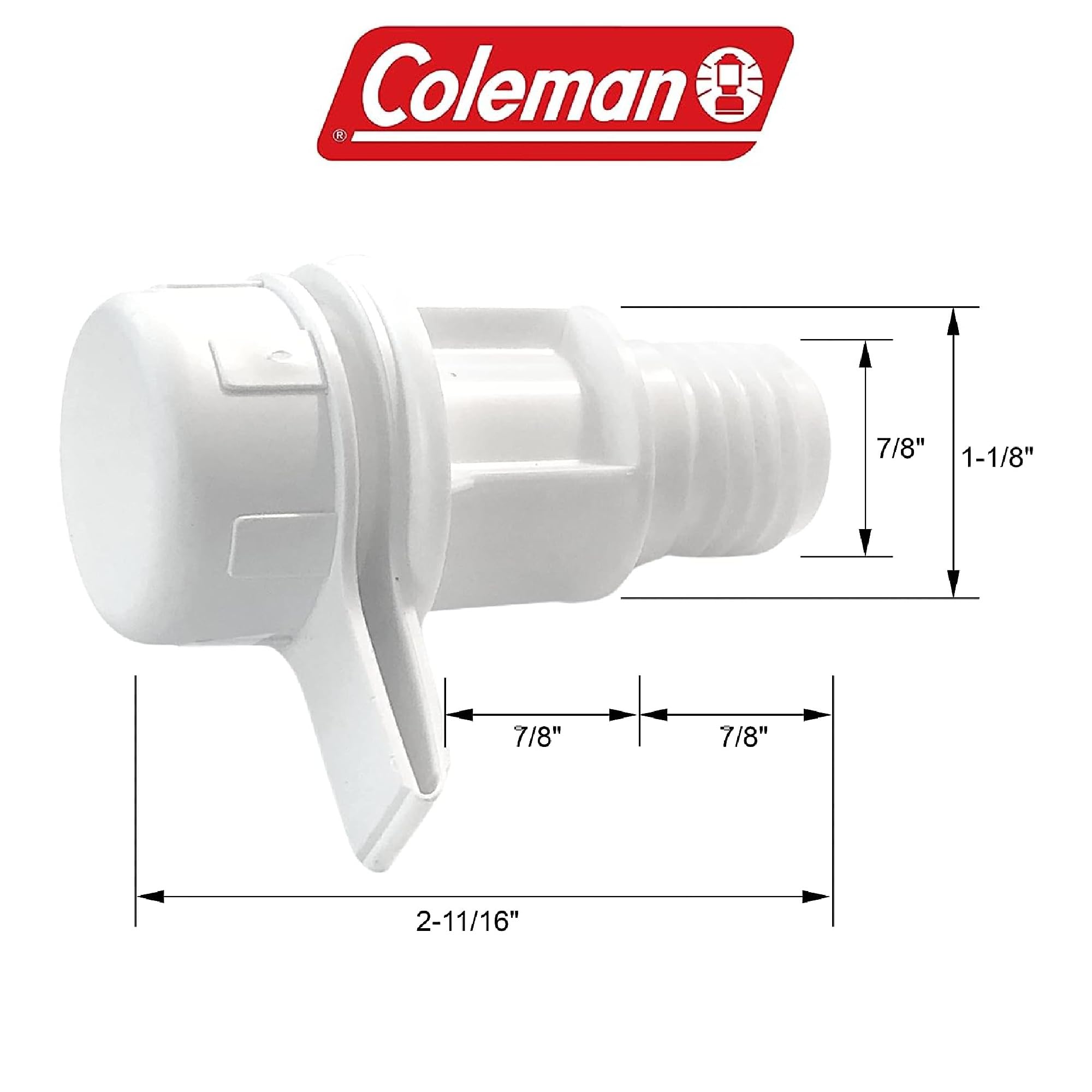 Coleman Cooler Drain Plug Assembly for 150 Qt Marine Cooler with Rope Handle, Model # 5250-762T
