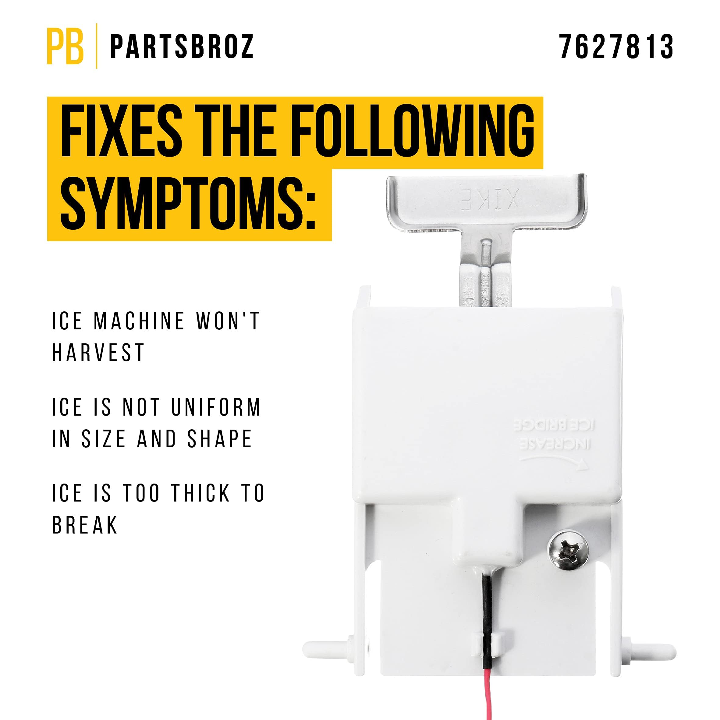 PartsBroz 7627813 Ice Thickness Probe Sensor Control Part - Compatible With Manitowoc Ice Machines - Replaces 76-2781-3 Ultra Durable Replacement