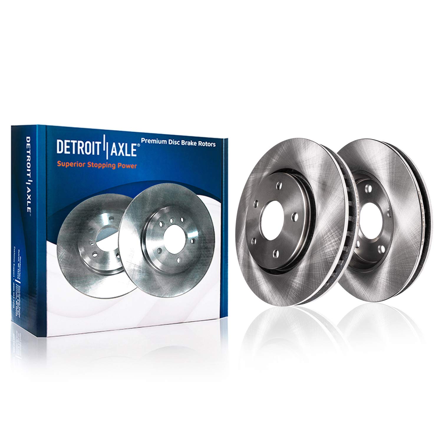 Detroit Axle - Rear Brake Kit for 05-11 Ford Mustang Replacement 2005 2006 2007 2008 2009 2010 2011 Disc Brake Rotors Ceramic Brakes Pads