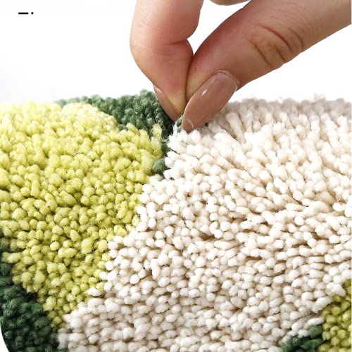 DZHOMFCOG Bathroom Rugs,Leaves Microfiber Strong Water Absorption Bath Mat Tower with Non Slip Back Inside Entryway Door Mat for Bathroom Floor Indoor Doormat Size 20 X 32 in Blue Leaves