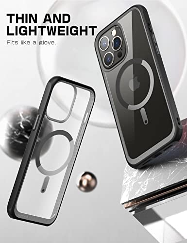 SUPCASE Unicorn Beetle Mag Series Case for iPhone 14 Pro Max 2022 (6.7 Inches) Slim Mobile Phone Case Clear Case Premium Protective Back Cover Compatible with MagSafe (Black)
