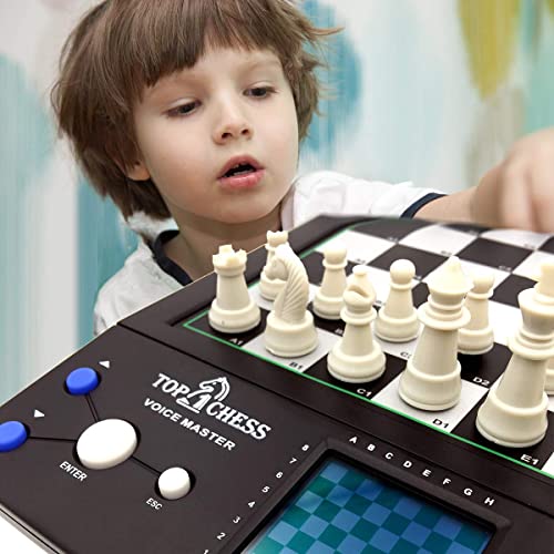 Top 1 Chess ππΉπ²π°ππΏπΌπ»πΆπ° ππ΅π²ππ π¦π²π | Chess Sets for Adults | Chess Set for Kids | Voice Chess Computer Teaching System | Chess Strategy Beginners Improving Learning Board Game