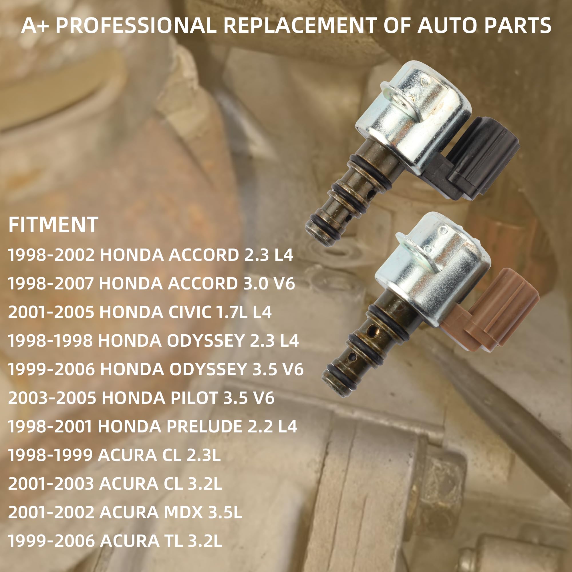 Dasbecan 28400-P6H-013 Transmission Shift Control Solenoid Valve B&C Shift Solenoid Compatible With 1998-2002 Honda Accord 2.3 L4 1998-1998 Honda Odyssey 2.3 L4 Repalce# 28500-P6H-013