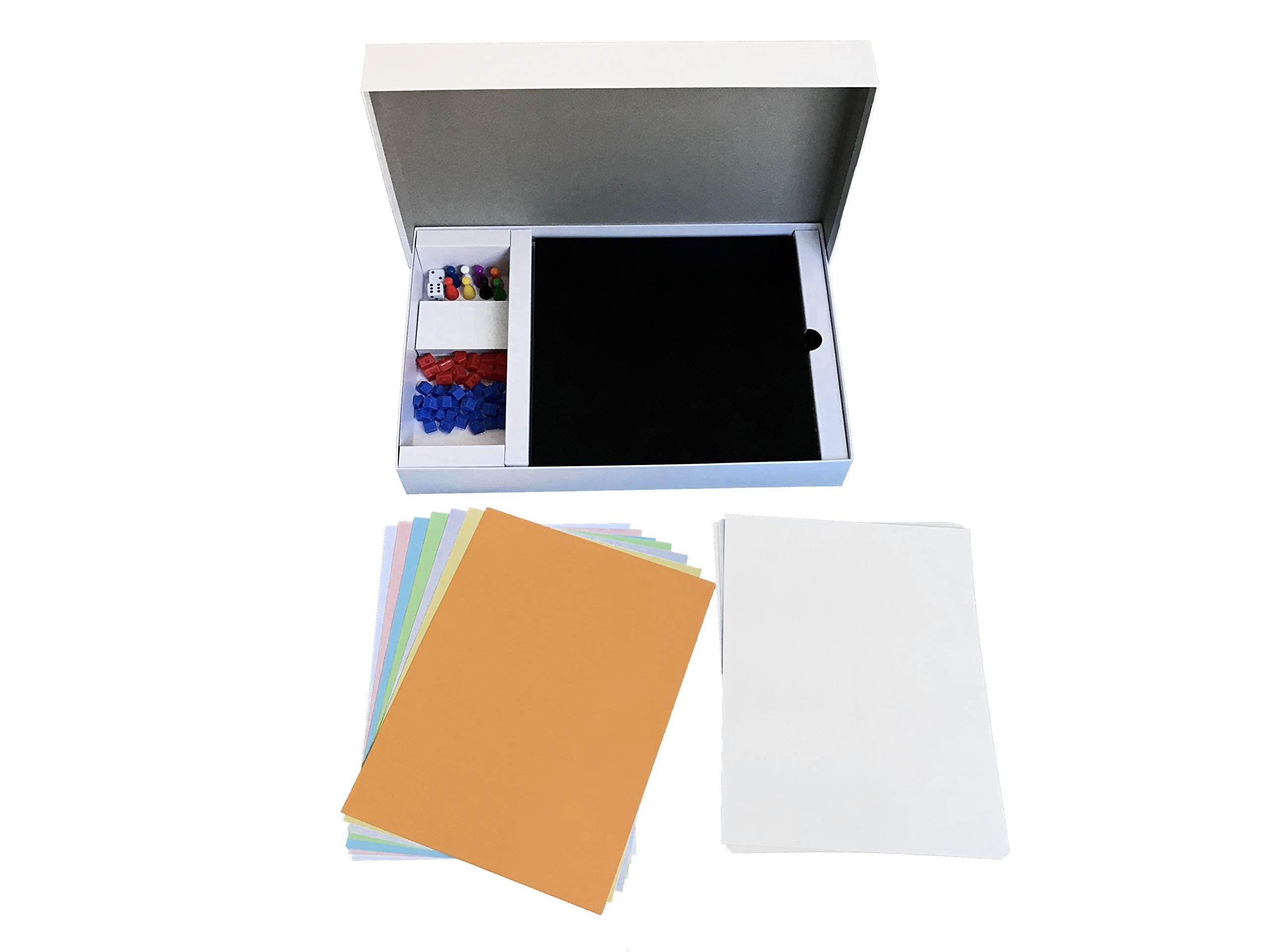 Create Your Own Opoly Board Game – Blank Game Board with Board Game Accessories, Blank Cards, Property Cards – Ideal for DIY Family Games, Creative Projects