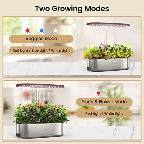 LetPot LPH-SE Hydroponics Growing System, 12 Pods Smart Herb Garden Kit Indoor, Indoor Garden, APP & WiFi Controlled, with 24W Growing LED, 5.5L Water Tank, Pump System, Automatic Timer