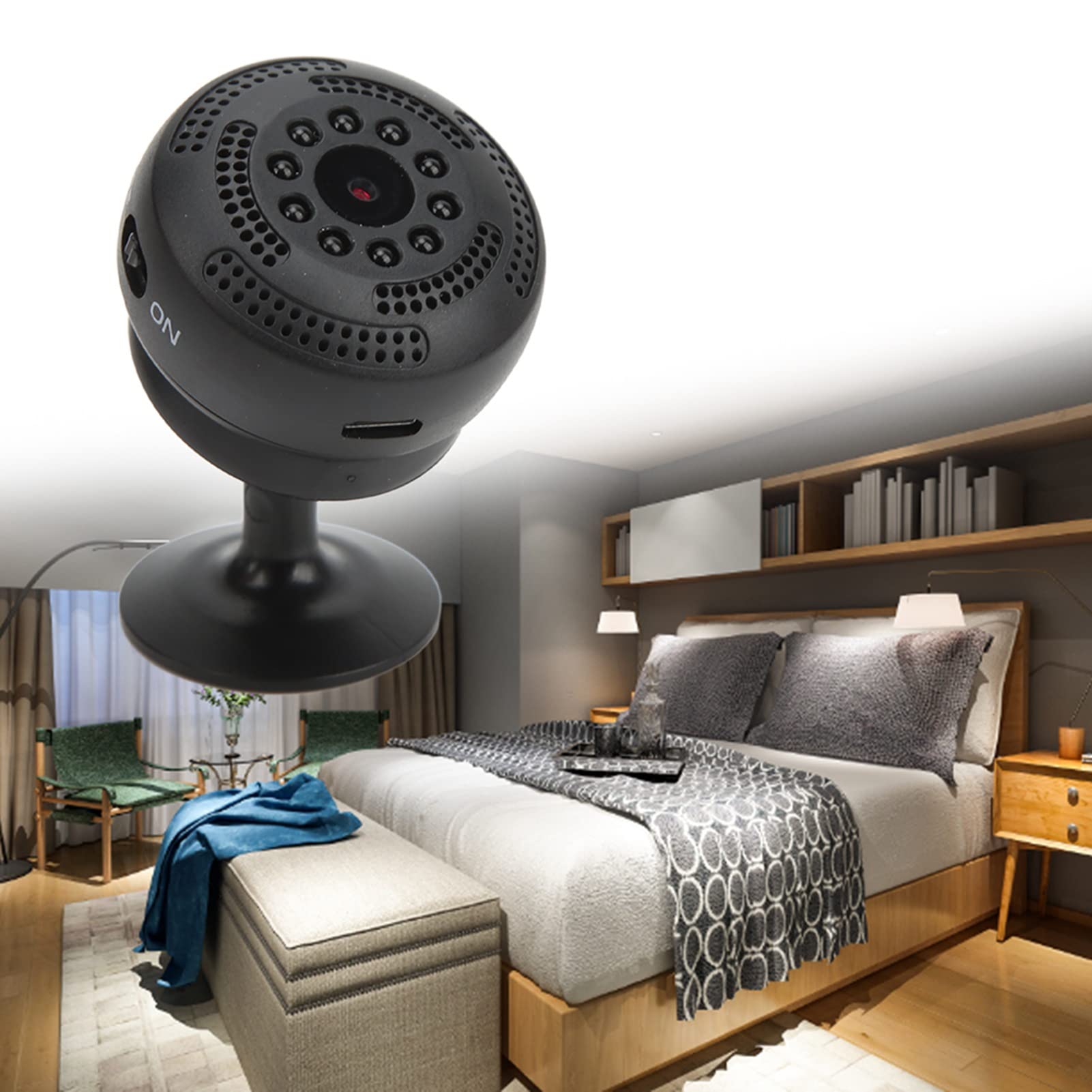 HD Security Camera,120° Wide Angle 1080P Camera Smart Security Camera,Remote Monitoring Home Security Mobile Camera