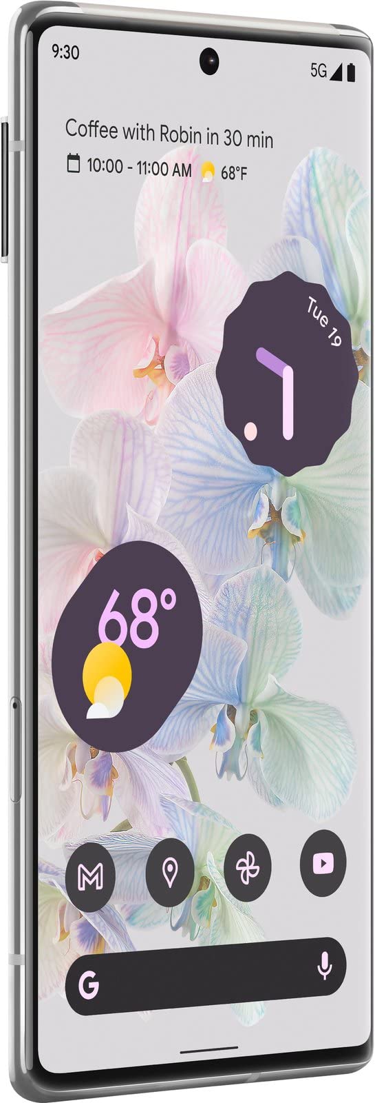 Google Pixel 6 Pro 5G 128GB 12GB RAM Factory Unlocked (GSM Only | No CDMA - not Compatible with Verizon/Sprint) | Global Version - Cloudy White