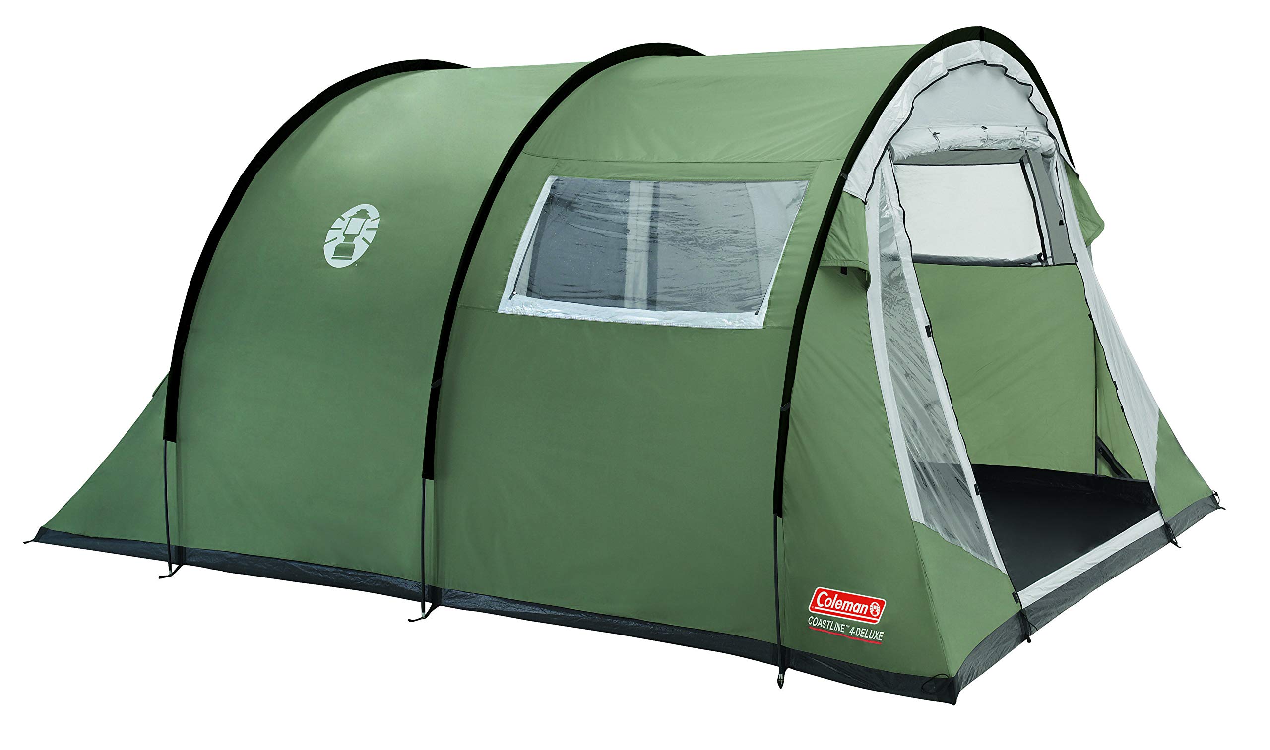 Coleman Tent Coastline 4 Deluxe, 4 Man Tent, 4 Person Tunnel Tent, Camping Tent, Family Tent, Waterproof HH 3.000 mm
