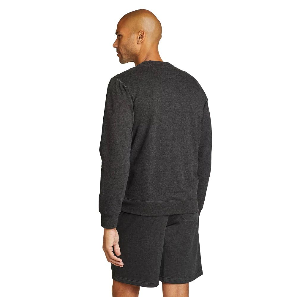 Eddie Bauer Men's Camp Fleece Crew Sweatshirt, Brilliant Blue, X-Large, Tall