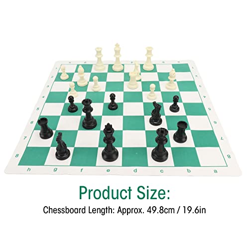 TOPINCN Portable Chess Checkers Set with Zipper Storage Bag Folding Roll Up Travel Checkers Games for Kids Adults