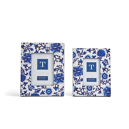 Two's Company Blue Willow Set of 2 Photo Frames