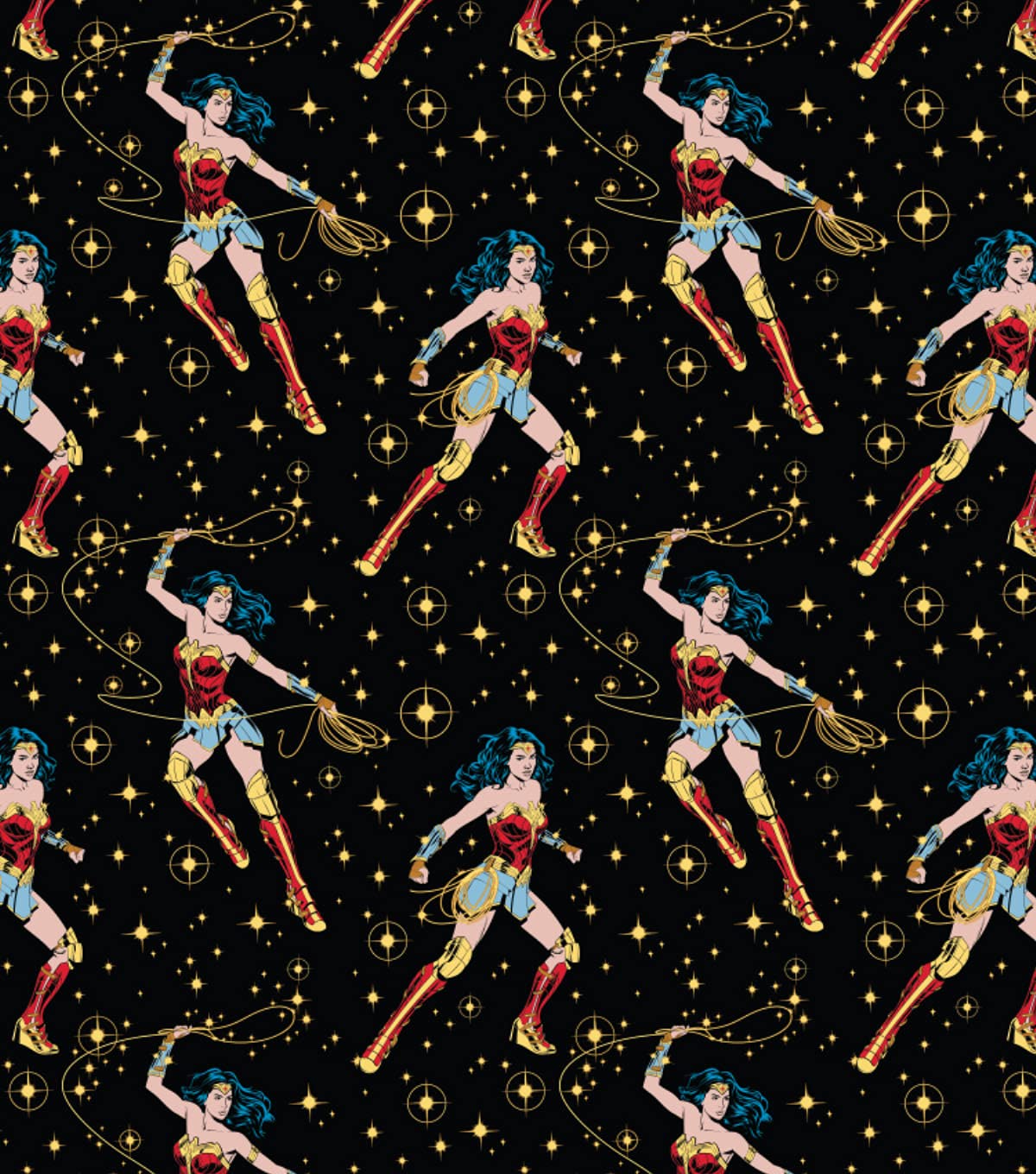 Quilting Cotton for Sewing x 2 Yards – DC Comics Wonder Woman 84 Poses - 100% Cotton - Soft, Decorative Material - Pre-Cut 44-45 Inches Wide by Camelot Fabrics (Wonder Women Poses)