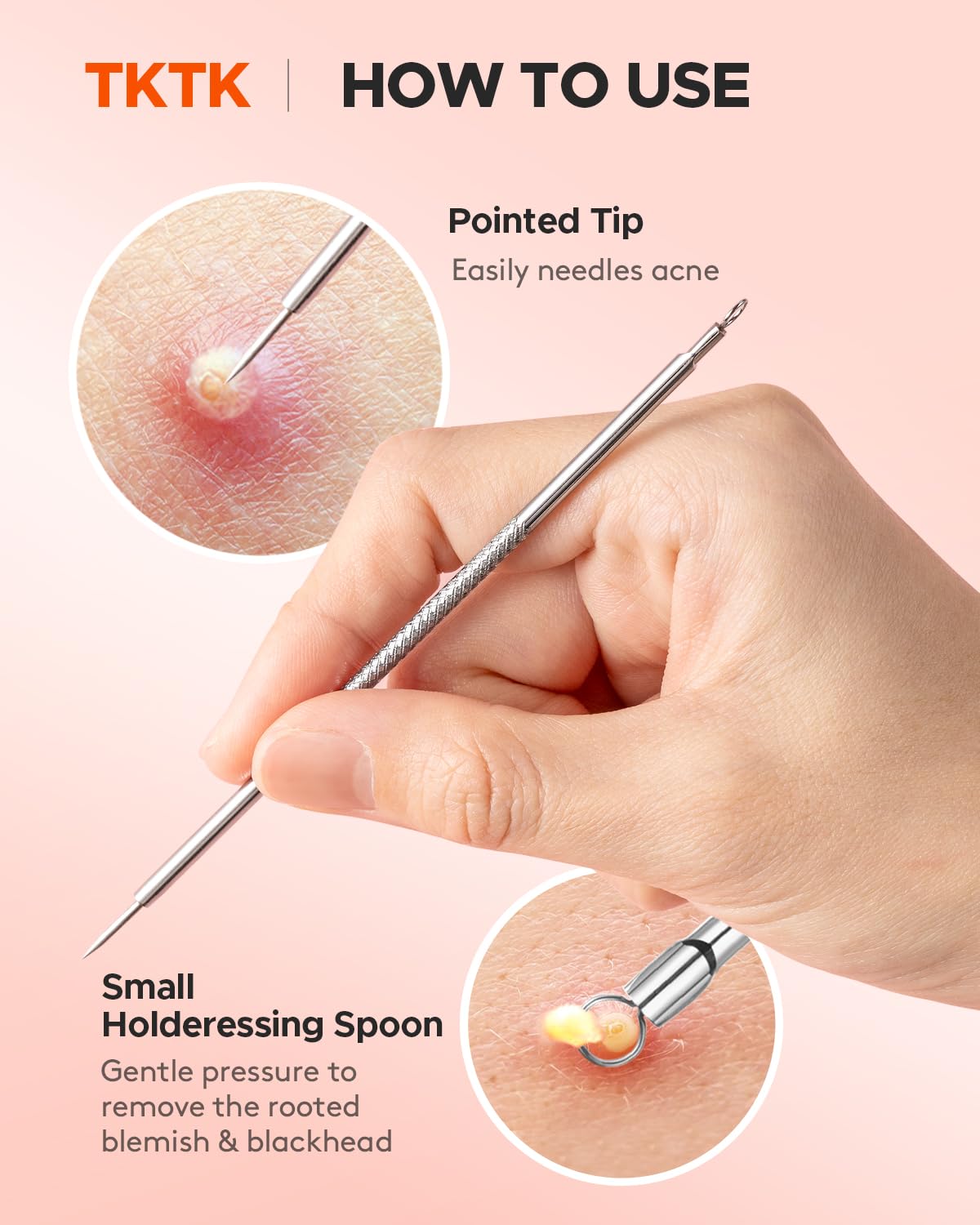 Pimple Patches with Extractor, Hydrocolloid Acne Patches for Face 4 Sizes 176 Count for Zit Breakouts, 2-in-1 Blackhead Remover & Pimple Popper Tool with Tea Tree & Calendula Oil