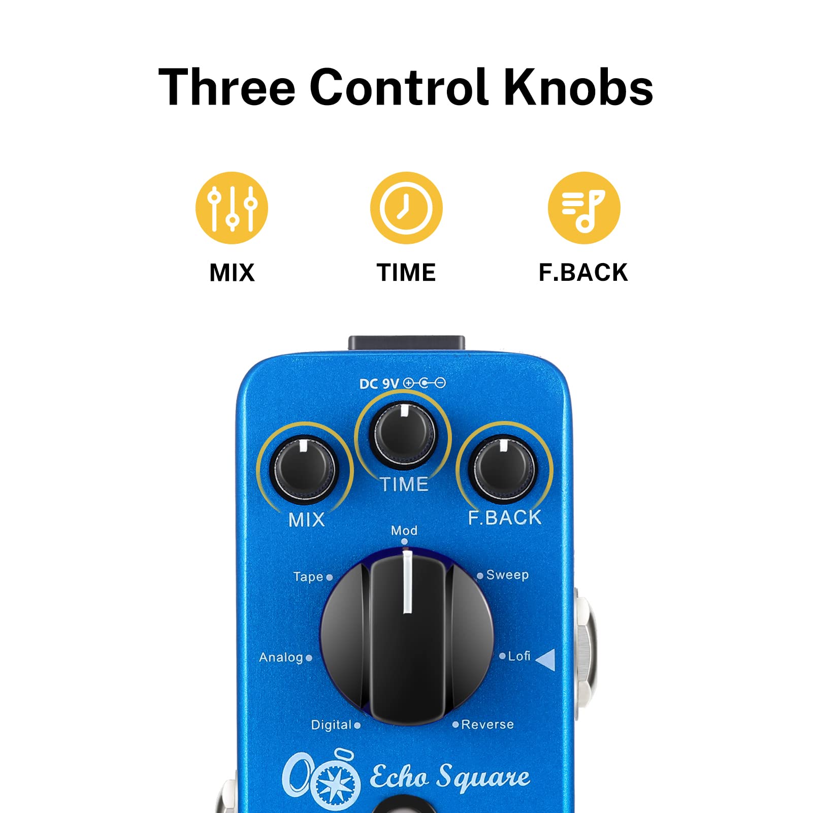 Donner Reverb and Digital Multi Delay Guiar Pedals