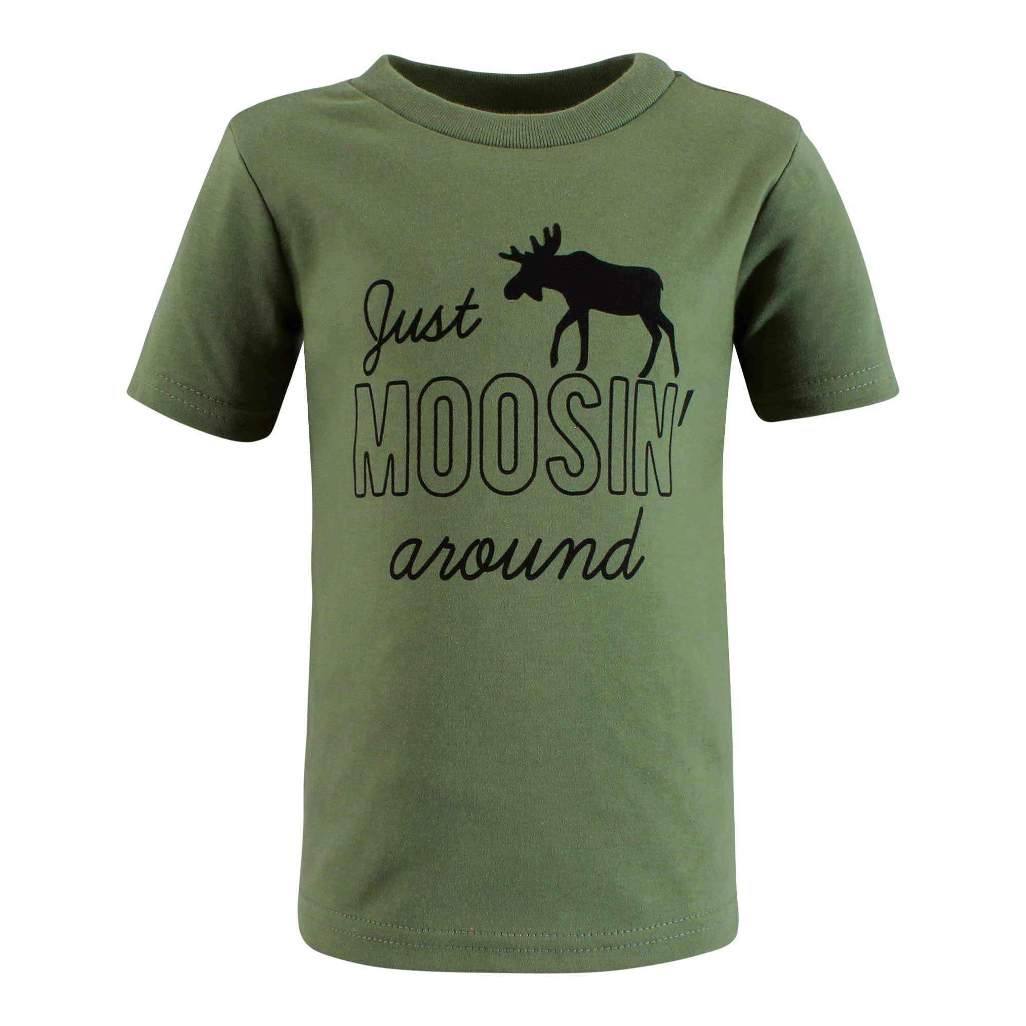 Hudson Baby Unisex Baby Short Sleeve T-Shirts, Animal Adventure, 2 Toddler