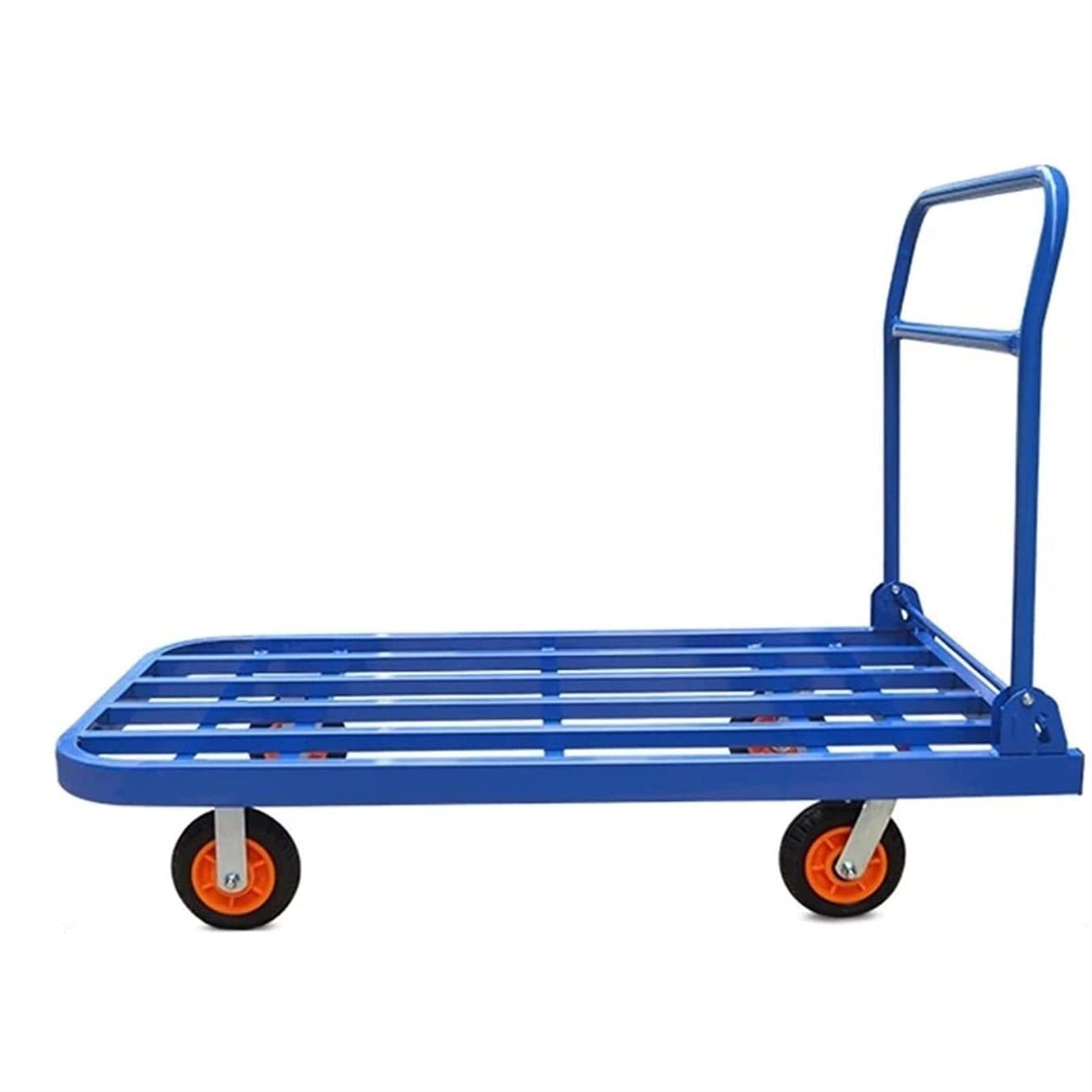 Folding Cart with Wheels, Platform Hand Trucks Shopping Cart, Aluminum Alloy Trolley, Maximum Load Capacity 200kg/440lb