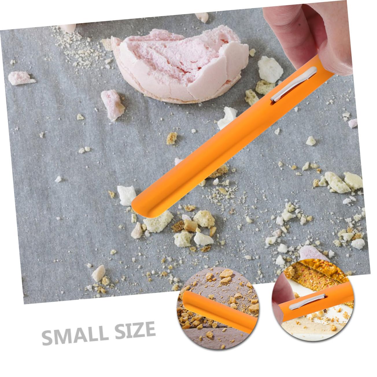 KICHOUSE 4Pcs Stainless Steel Crumb Scraper Restaurant and Kitchen Crumb Sweeper for Tabletop Cleaning Counter Crumb Scraper for Home and Commercial Use