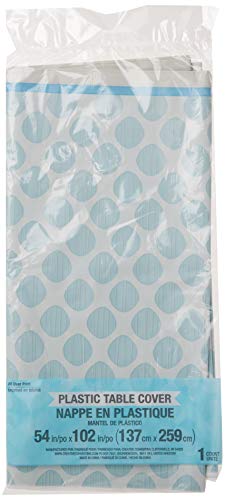 Creative Converting 316939 All Over Print Plastic Tablecover, 54 x 102, Little Peanut, Boy
