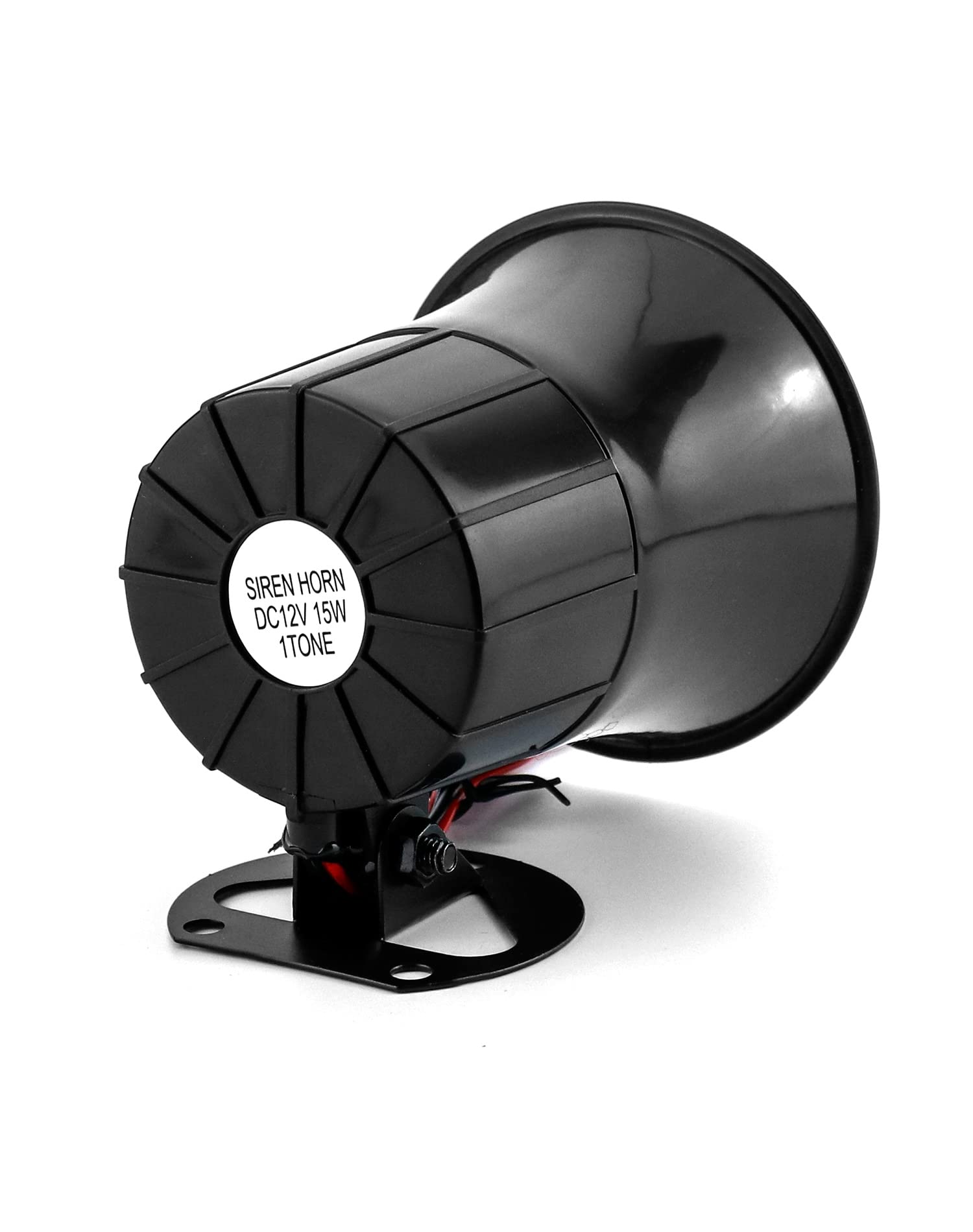 QWORK Electric Siren Horn, DC 12V Security Loud Wired Alarm Siren for Home Alarm System Security and Protection, 110 dB