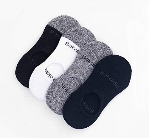 Discount clearance No Show sock for Men ,Low Cut Casual Breathable Non Slip Cushioned Liner Socks 6 Pairs (Black ,M/L)