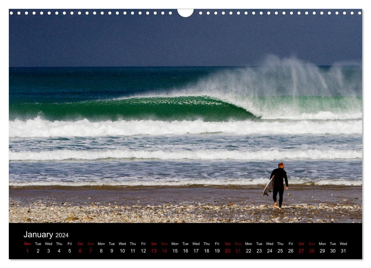 Cornish Surf and Storms (Wall Calendar 2024 DIN A3 Landscape), CALVENDO 12 Month Wall Calendar