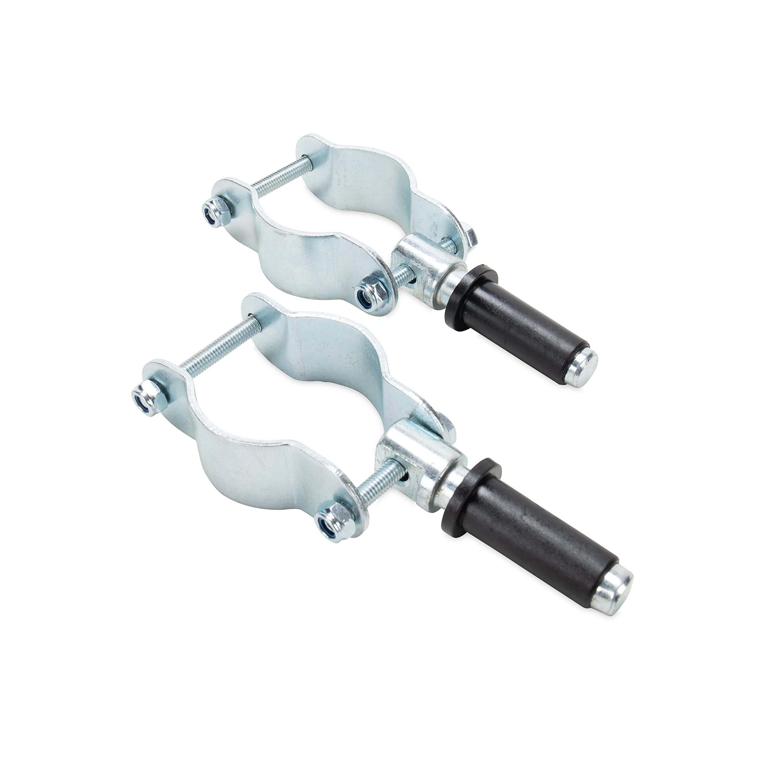 CROOKED CREEK Trac Outdoors Oar Locks - Safely Secures Your Oars - Fits Oar Shafts Up to 1-7/8-inches - 2 pack (50428),Silver