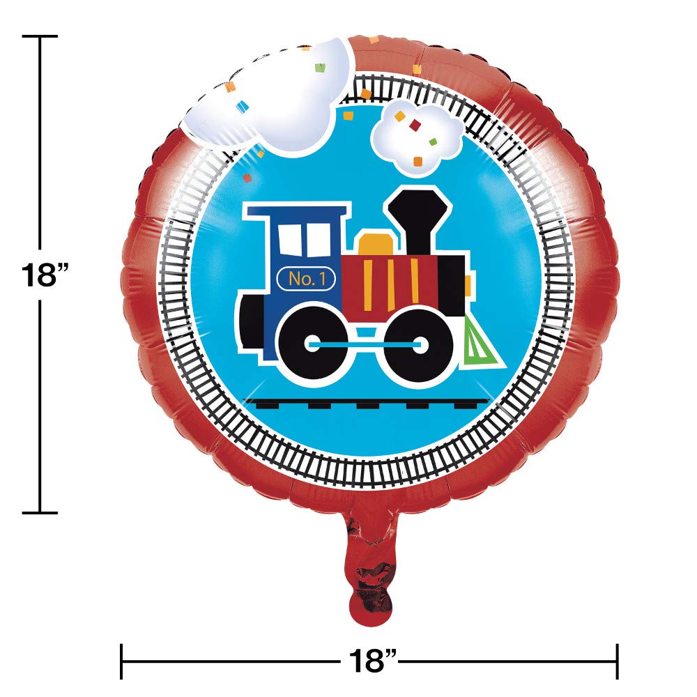 Creative Converting All Aboard Train Birthday Party Decorations Kit