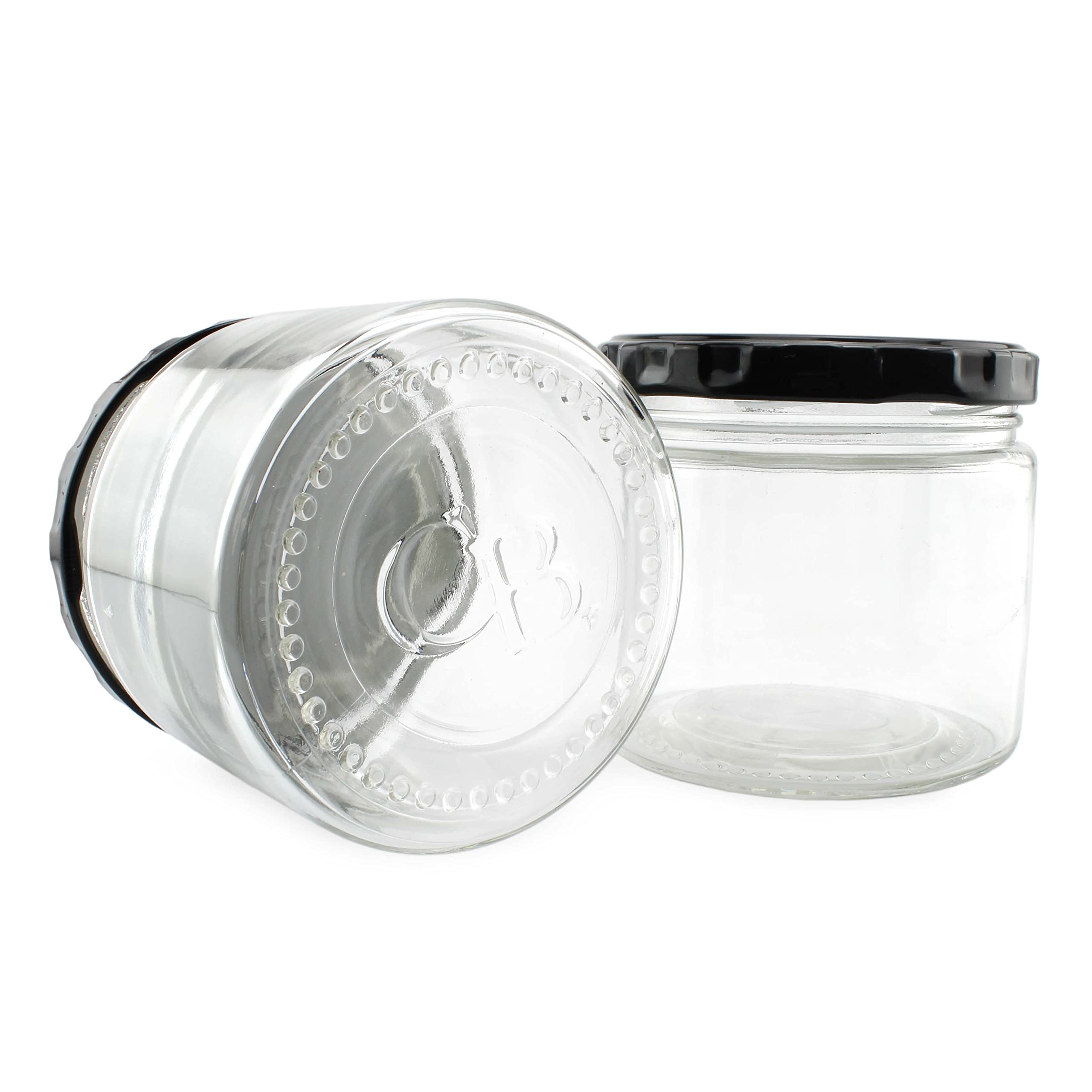 Cornucopia 10oz Empty Salsa Jars (12pk); Clear Glass Containers for Candle-Making or Sauces