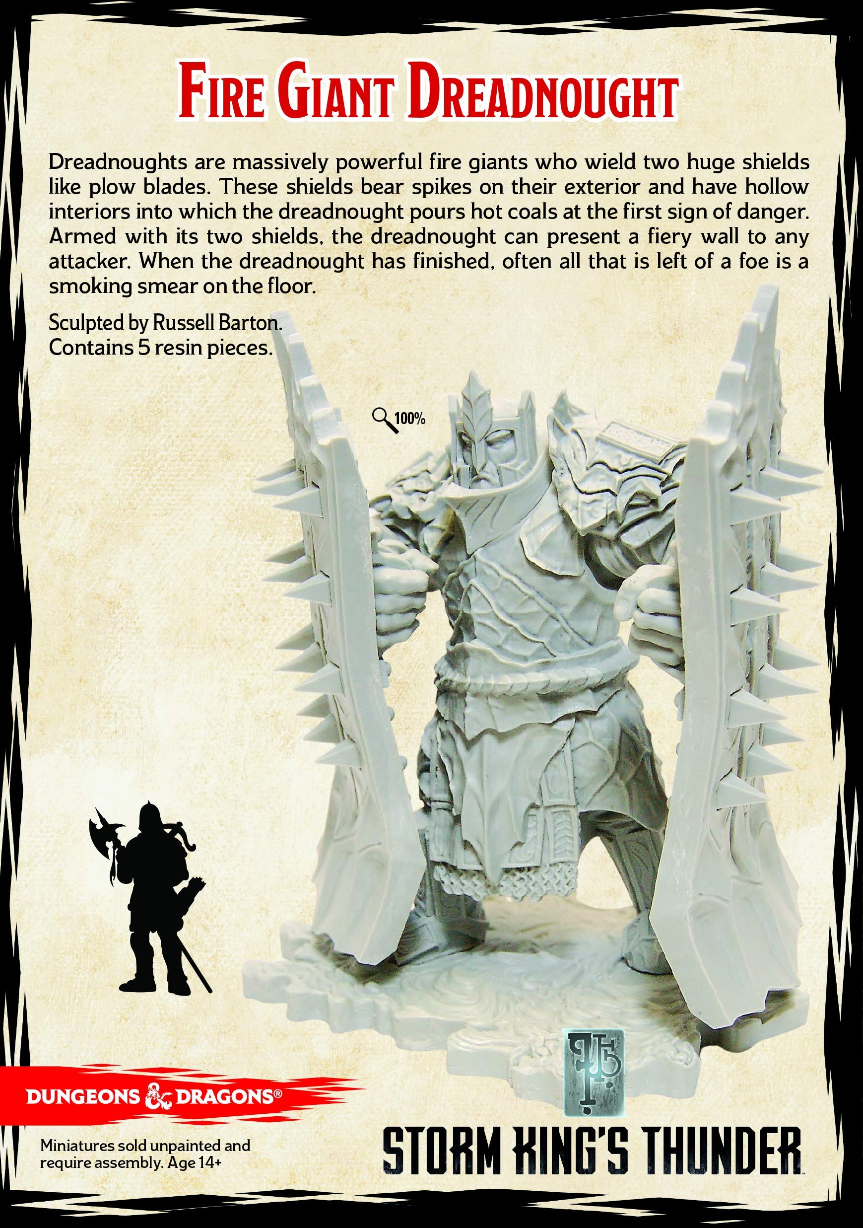 Gale Force Nine Dungeons & Dragons Storm King's Thunder Fire Giant Dreadnought, Multicolor