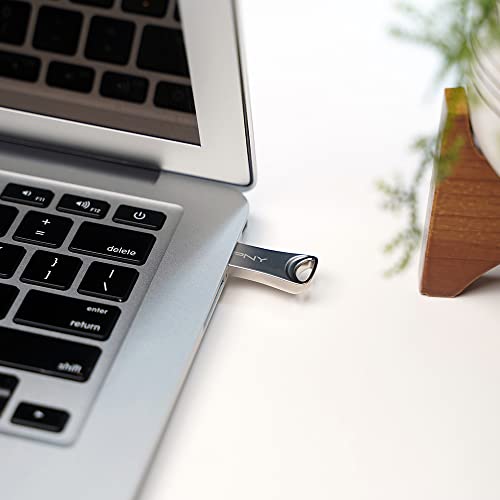 PNY 512GB Elite-X USB 3.2 Flash Drive - 220MB/s, Durable Premium Metal Housing, for Storing, Sharing, and Protecting Important Content, P-FDI512ELTX-GE, Silver