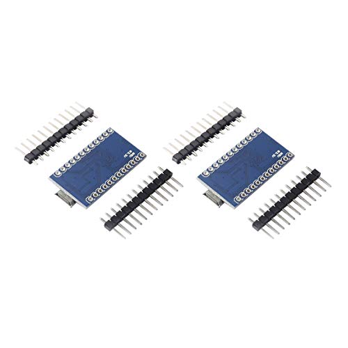 DEVMO 2PCS Pro Micro ATmega32U4 5V 16MHz Micro-USB Development Module Board with 2 Row pin Header Compatible ard-uino Leonardo Replace ATmega328 Pro Mini