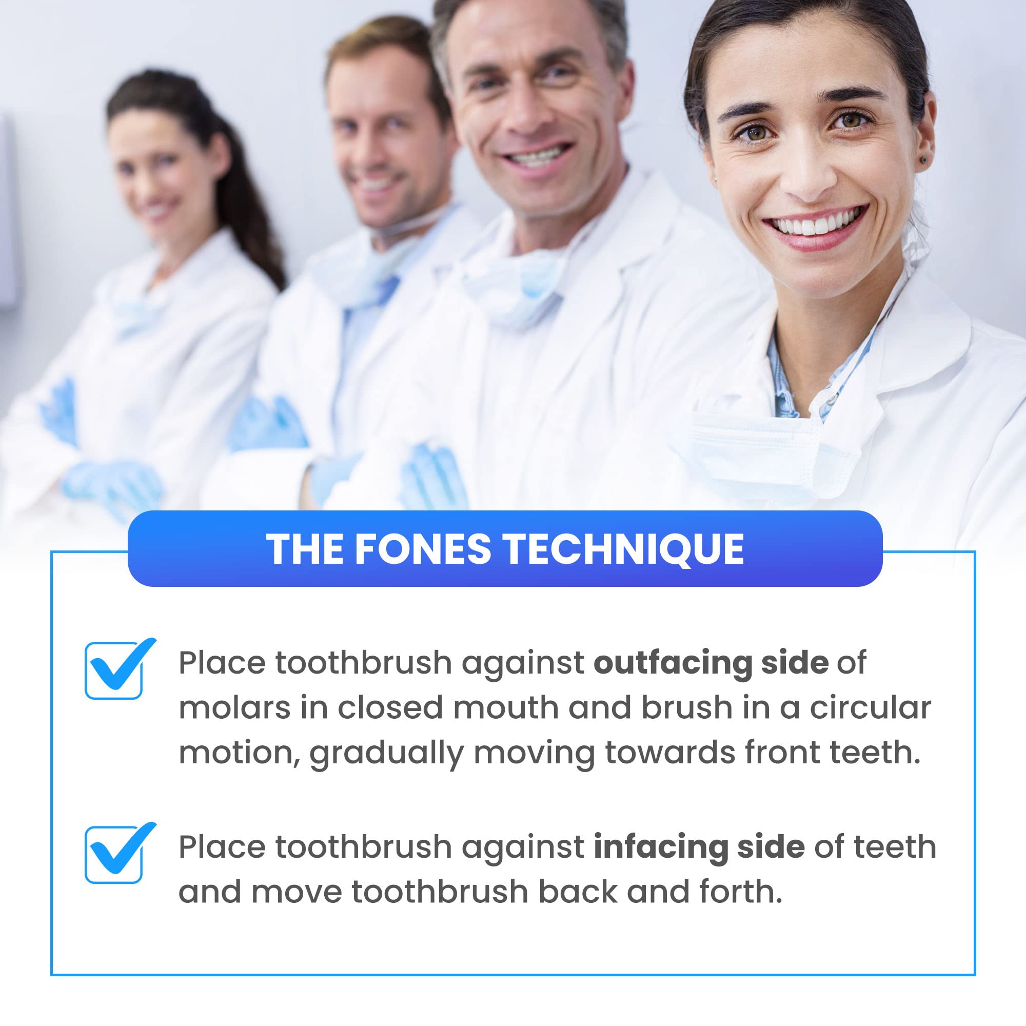 Efons Non-Electric Spin Toothbrush Replacement Head Refill | 2 Size 6 Count | Compatible with Efons Toothbrushes for Human & Pet | Soft Toothbrush for Sensitive Gums | Beige & SkyBlue