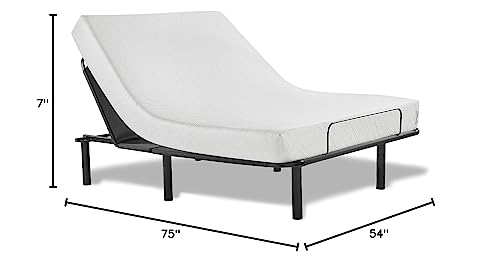 Simmons - Gel Memory Foam Mattress - 7 Inch, Full Size, Firm Feel, Motion Isolating, Moisture Wicking Cover, CertiPur-US Certified, 100-Night Trial