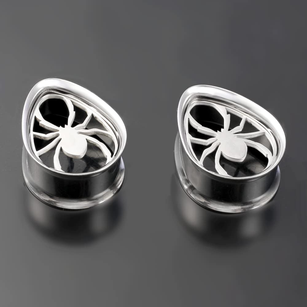 Earblity 2PCS Shell Conch Ear Plugs Tunnels Helix Piercing Body Jewelry Elegant Wedding Ear Gauges Stretchers Gauge for Ears 6mm(2g)