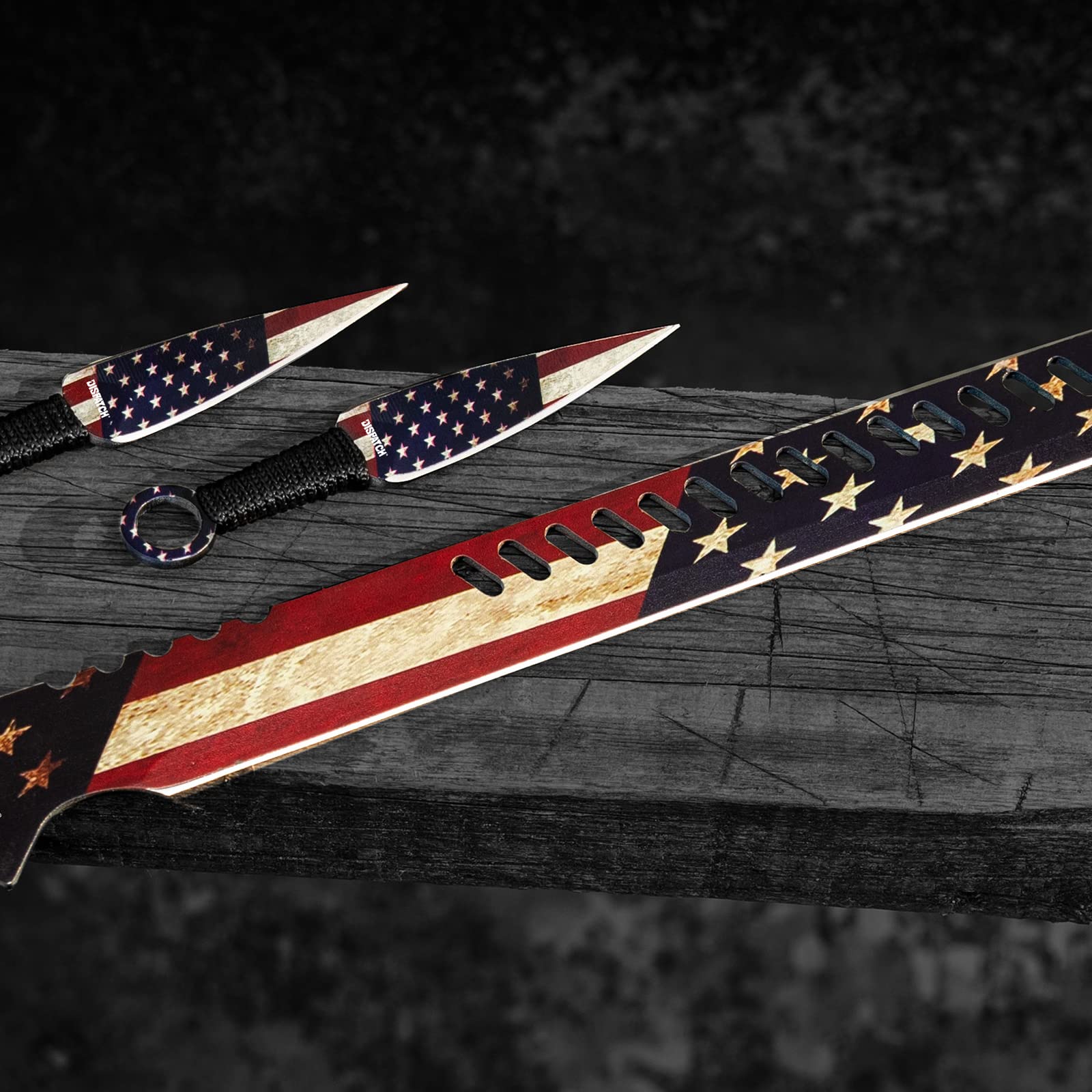 Dispatch Full Tang Tactical Katana Ninja Sword Machete Fixed Blade Combat Stainless Steel Blade with Sheath for Hunting, Outdoor Camping, Survival