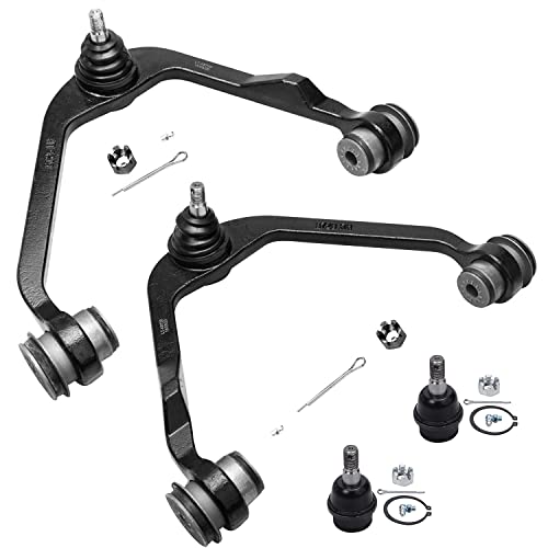 Detroit Axle - Front End 4pc Suspension Kit for 2WD Ford F-150 F-250 Expedition Lincoln Navigator Blackwood, 2 Upper Control Arms with Ball Joints 2 Lower Ball Joints Replacement