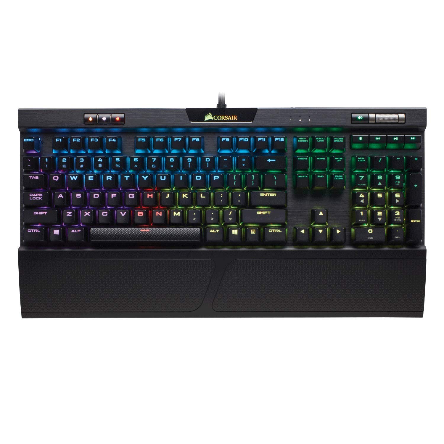 Corsair K70 RGB MK.2 Mechanical Gaming Keyboard — CHERRY® MX Red (Renewed)