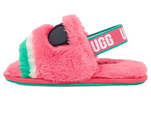 UGG Kids T Fluff Yeah Watermelon STUFFIE Slipper, 10 US Unisex Toddler