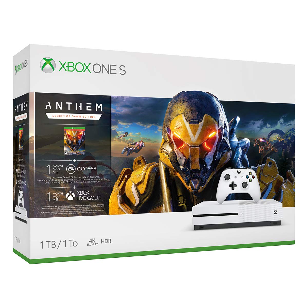 Xbox One S 1TB Console - Anthem Bundle (Discontinued)