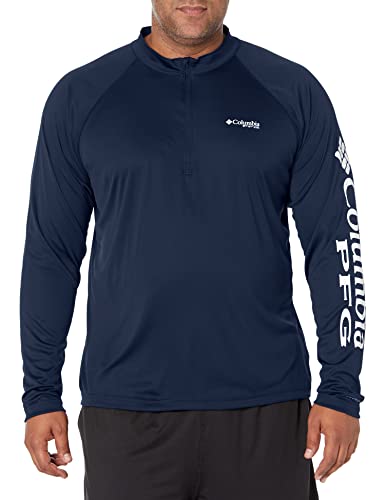 Columbia Men's Terminal Tackle 1/4 Zip, Collegiate Navy/White, 5X