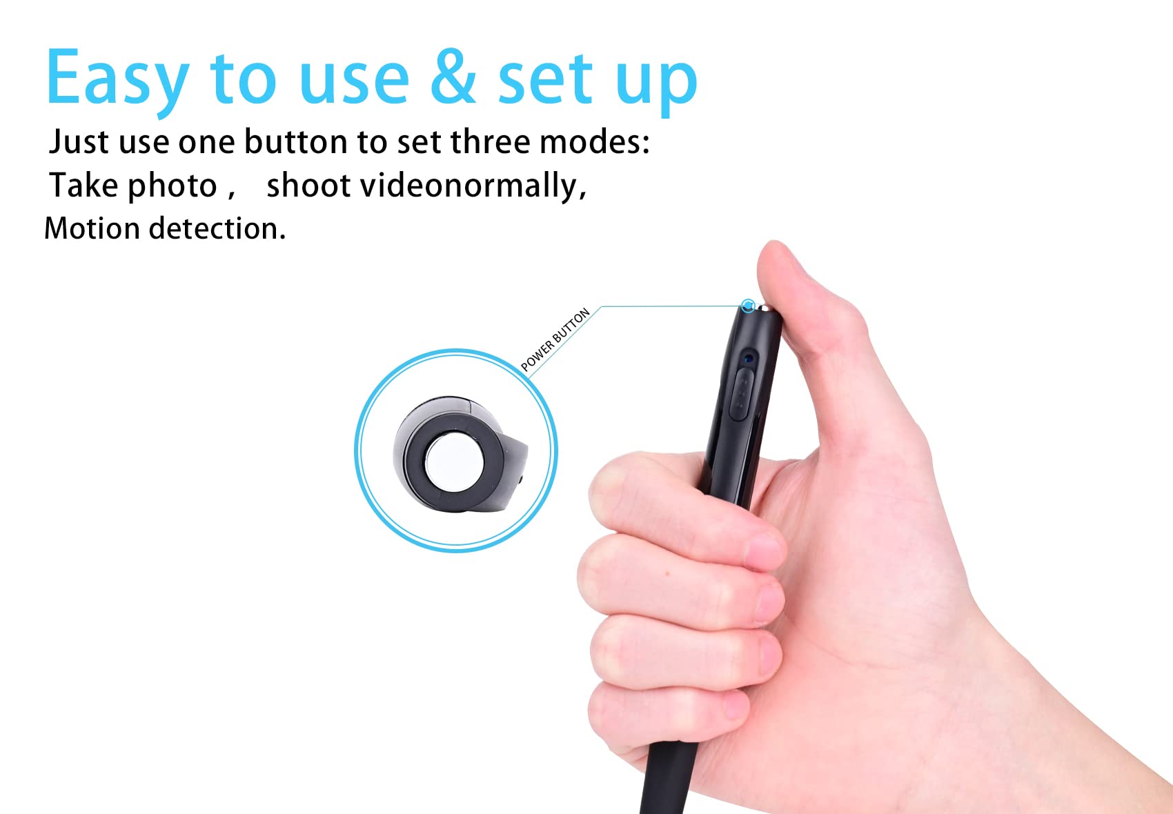 igokqsdg 1080P Hidden Camera Pen - Camera for Home Office Security, Portable Cameras for Surveillance